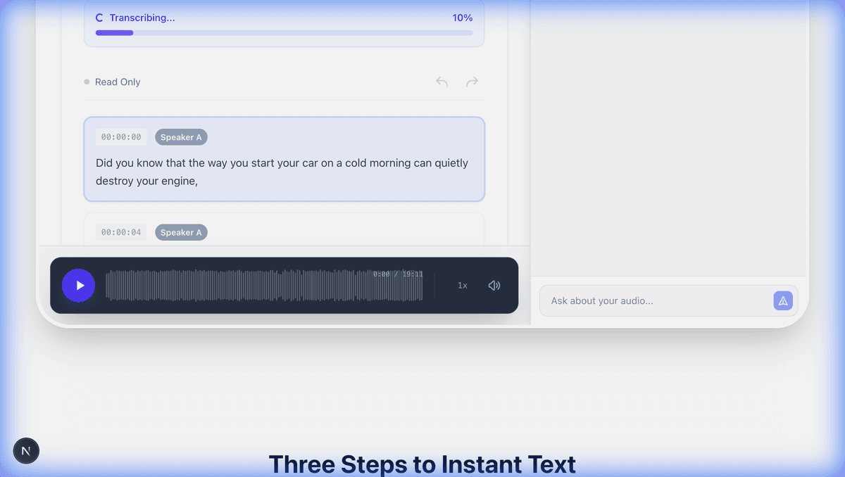 Speech to Text Free — AI Voice Typing & Transcription Online